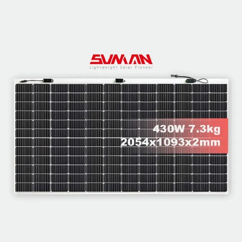 Comprar Panel solar FLEXIBLE Ultraligero 430W Monocristalino SUNMAN